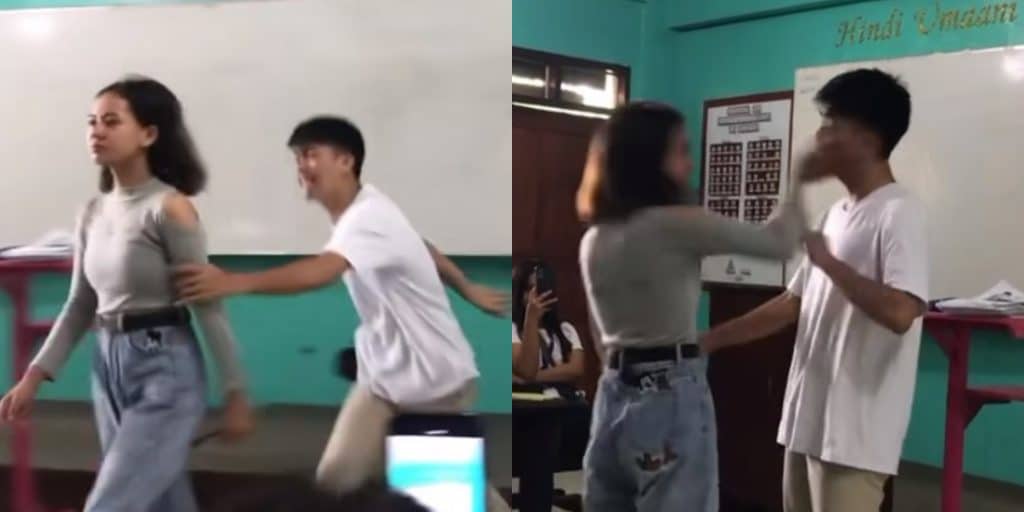 Bigay-todong acting ng dalawang estudyante sa kanilang proyekto, agaw atensyon sa netizens