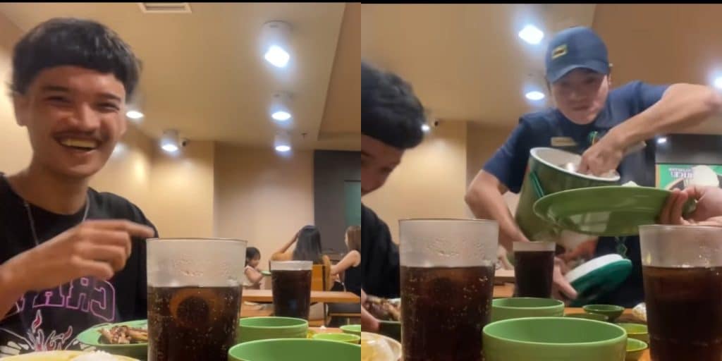 Time-lapse challenge ng ilang customer sa Mang Inasal kasama ang isang ...