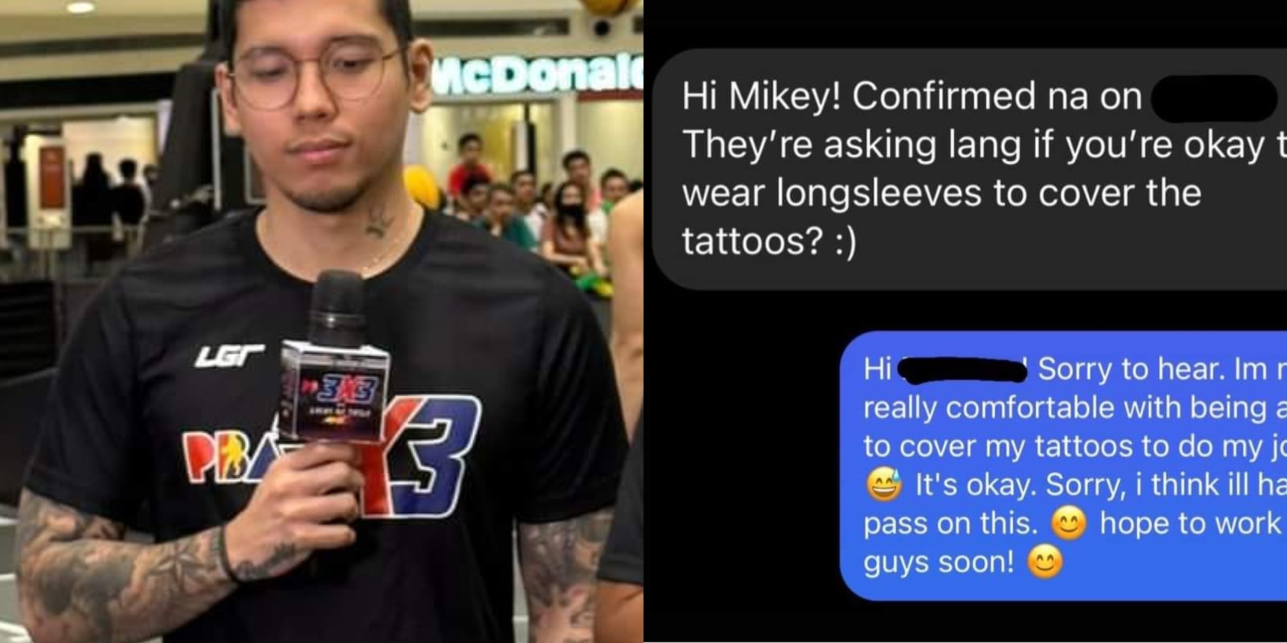 Sports announcer Tito Mikee expresses dismay over an event organizer who wants him to hide his ...