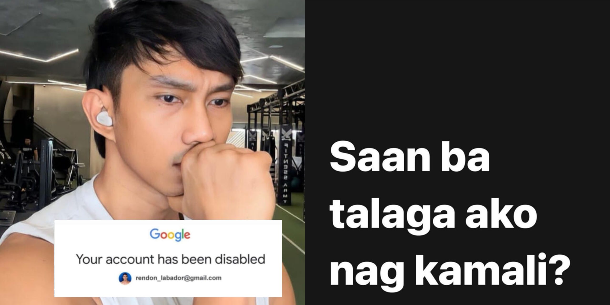 Rendon Labador asks himself after being also banned from Google: "Saan ba talaga ako nagkamali?"