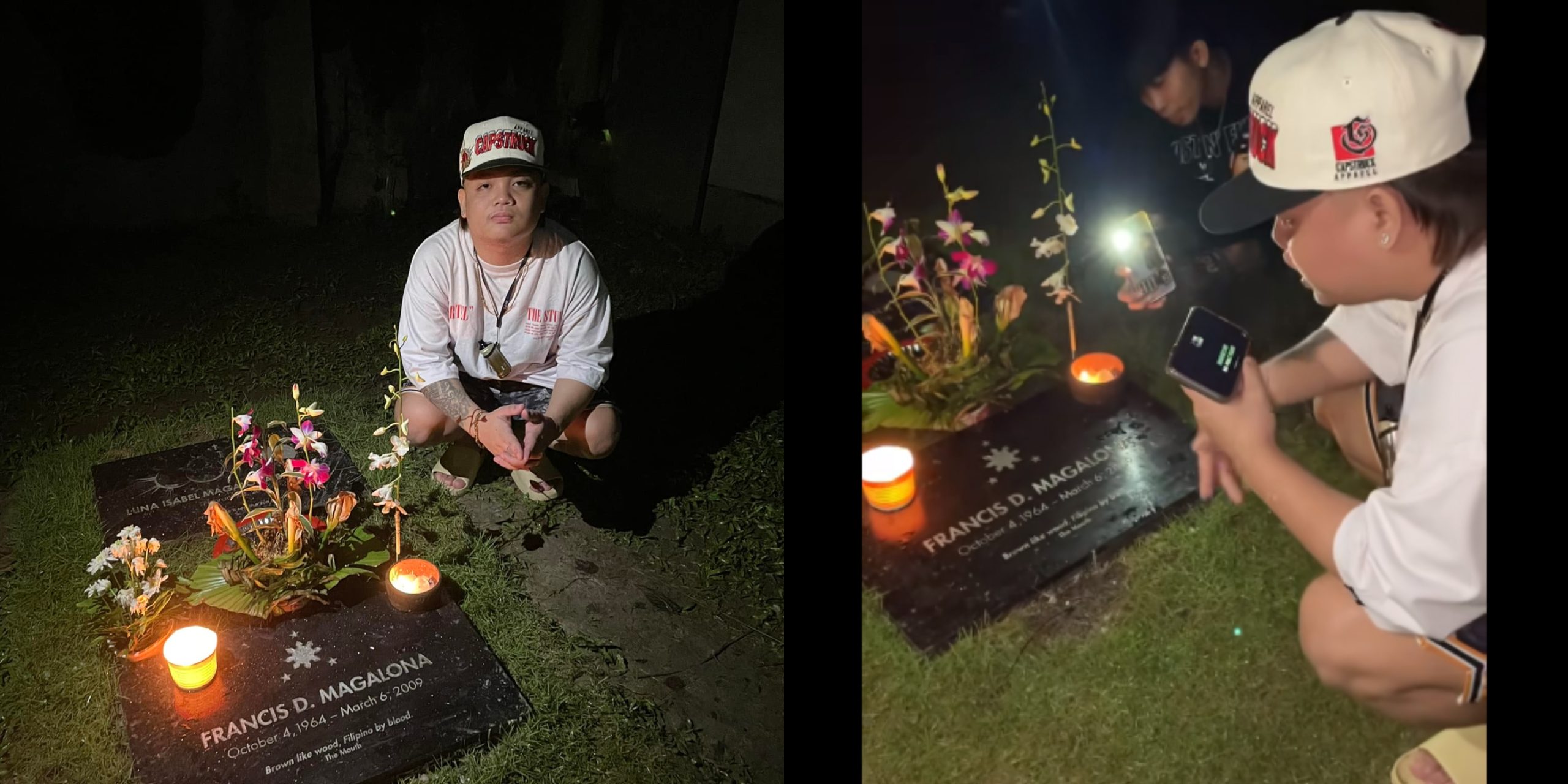 Misteryosong lalaki, bumisita at kumanta sa puntod ni Francis Magalona