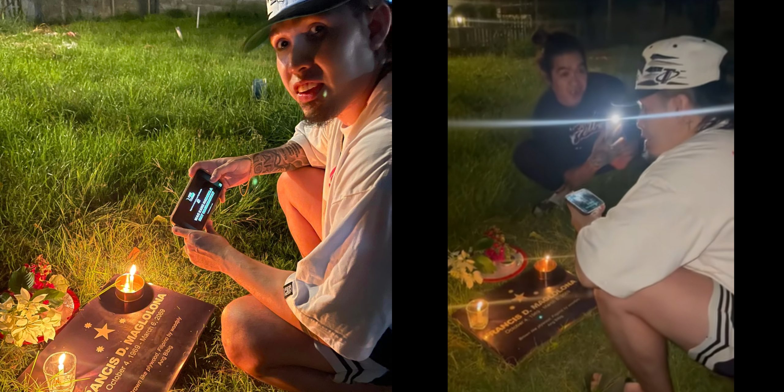 Content creator group 'Tukomi' binista ang puntod ni Francis Maglolona