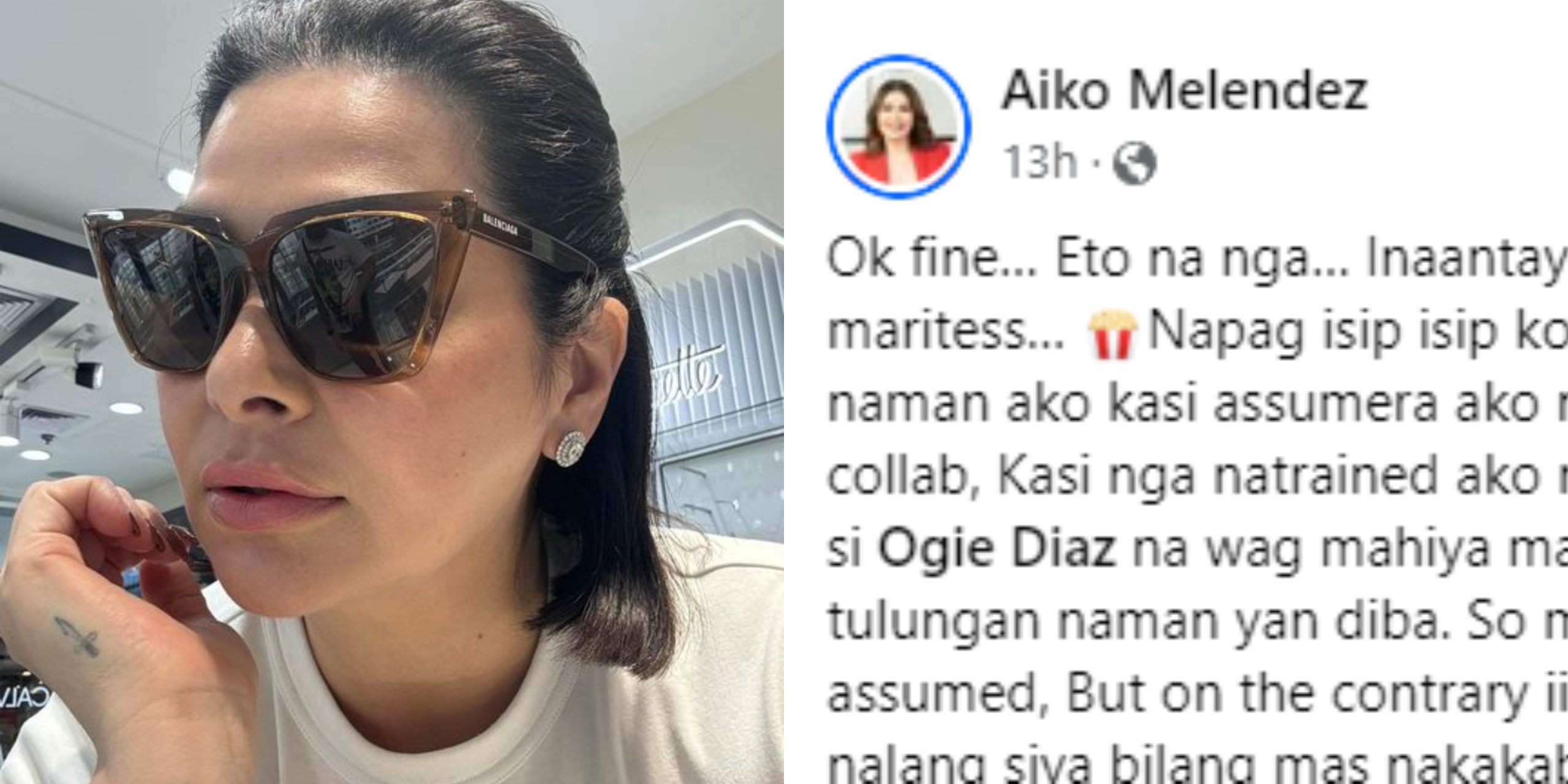 Aiko Melendez, nagbigay ng clue kung sino ang vlogger na pinapatamaan niya