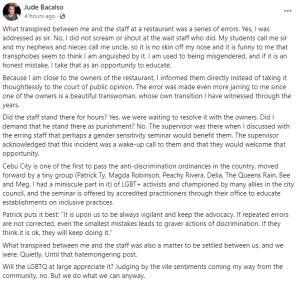 Jude Bacalso, tinapos ang katahimikan matapos umanong patayuin ang ...