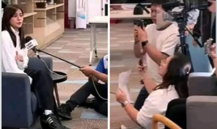 Scripted? Ilang netizens napansin ang tila binabasang papel ni Maris Racal