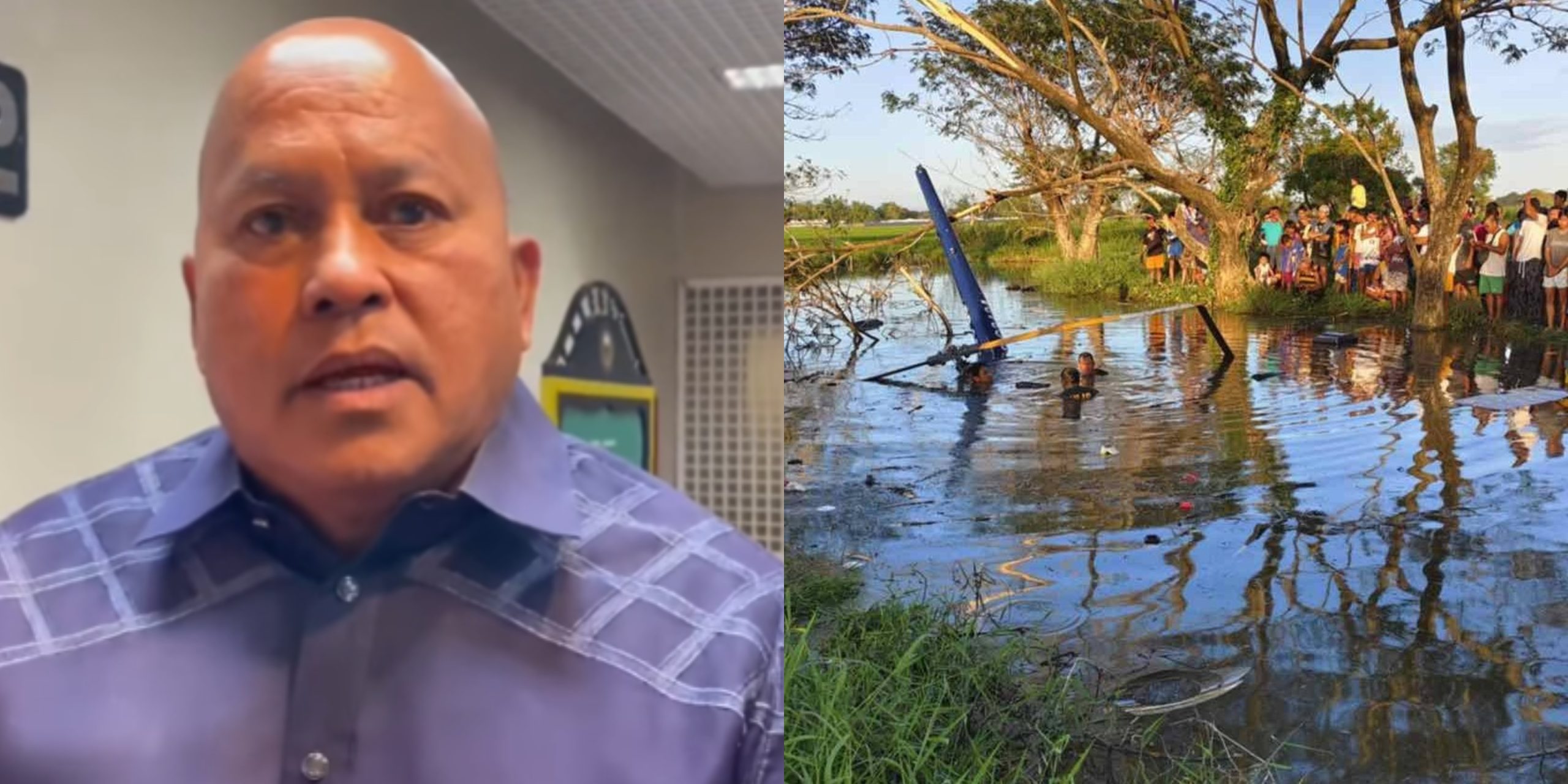 Sen. Bato dela Rosa, kinumpirma na siya ang huling pasahero ng bumagsak ...