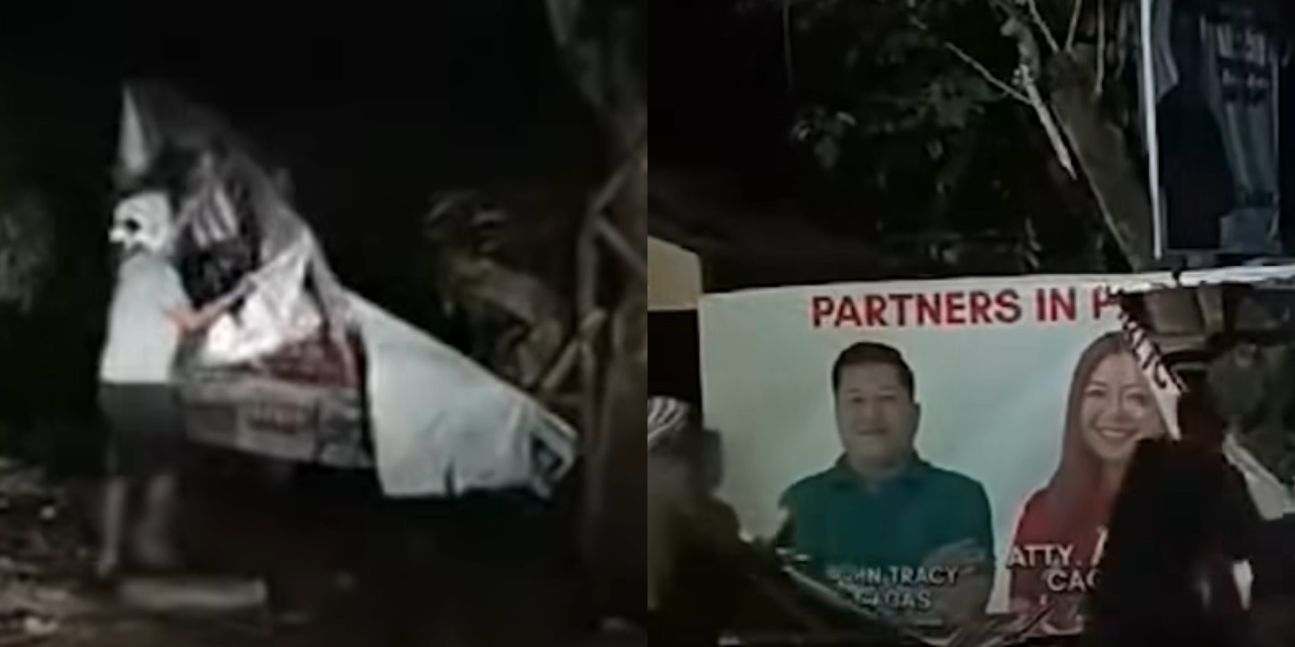 Ilang mga residente ng Davao, winasak ang mga tarpaulin ng kanilang ...