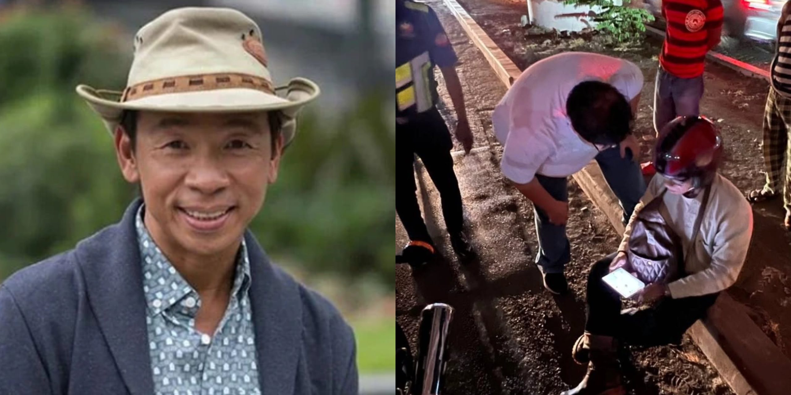 Kuya Kim Atienza, tumilapon habang nagmamaneho ng kanyang motorsiklo
